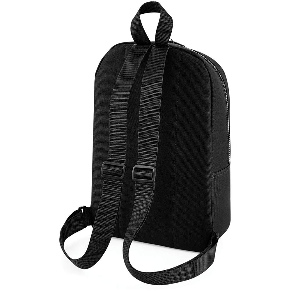 BagBase Mini Essential Knapsack Bag (One Size) (Black)