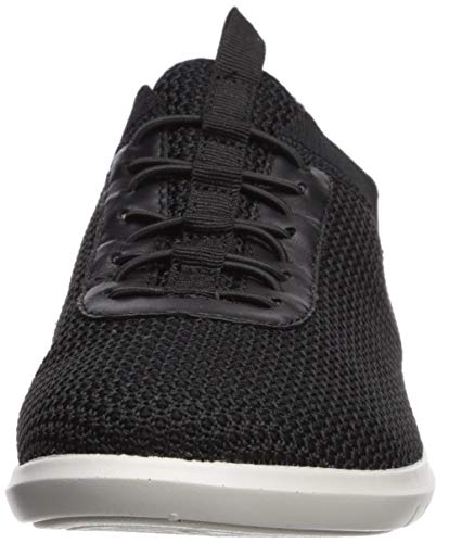 Aravon Women's PC Mesh Bungee Sneaker, Black Knit, 9