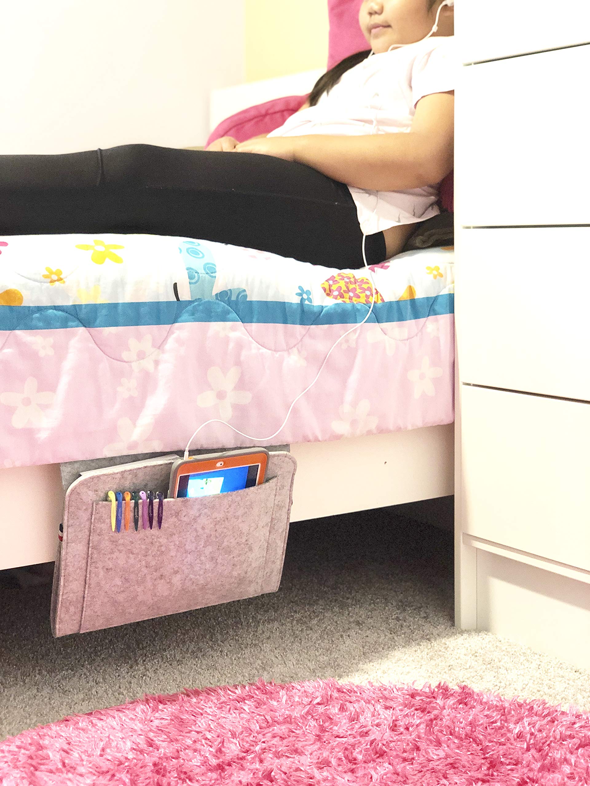 Bedside Caddy | Modern Multipurpose Storage & Organizer