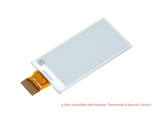 waveshare 2.13inch E-Ink Raw Display Compatible with Raspberry Pi 4B/3B+/3B/2B/B+/A+/Zero/Zero W/WH/Zero 2W Series Boards 250x122 Resolution SPI Interface Without PCB Supports Partial Refresh