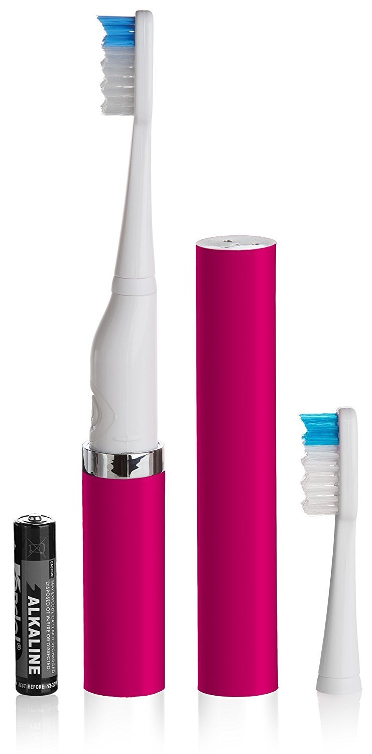 Violife Vss202 Sonic Electric Toothbrush for Home or Travel, Raspberry Pink, 0.15 Pound