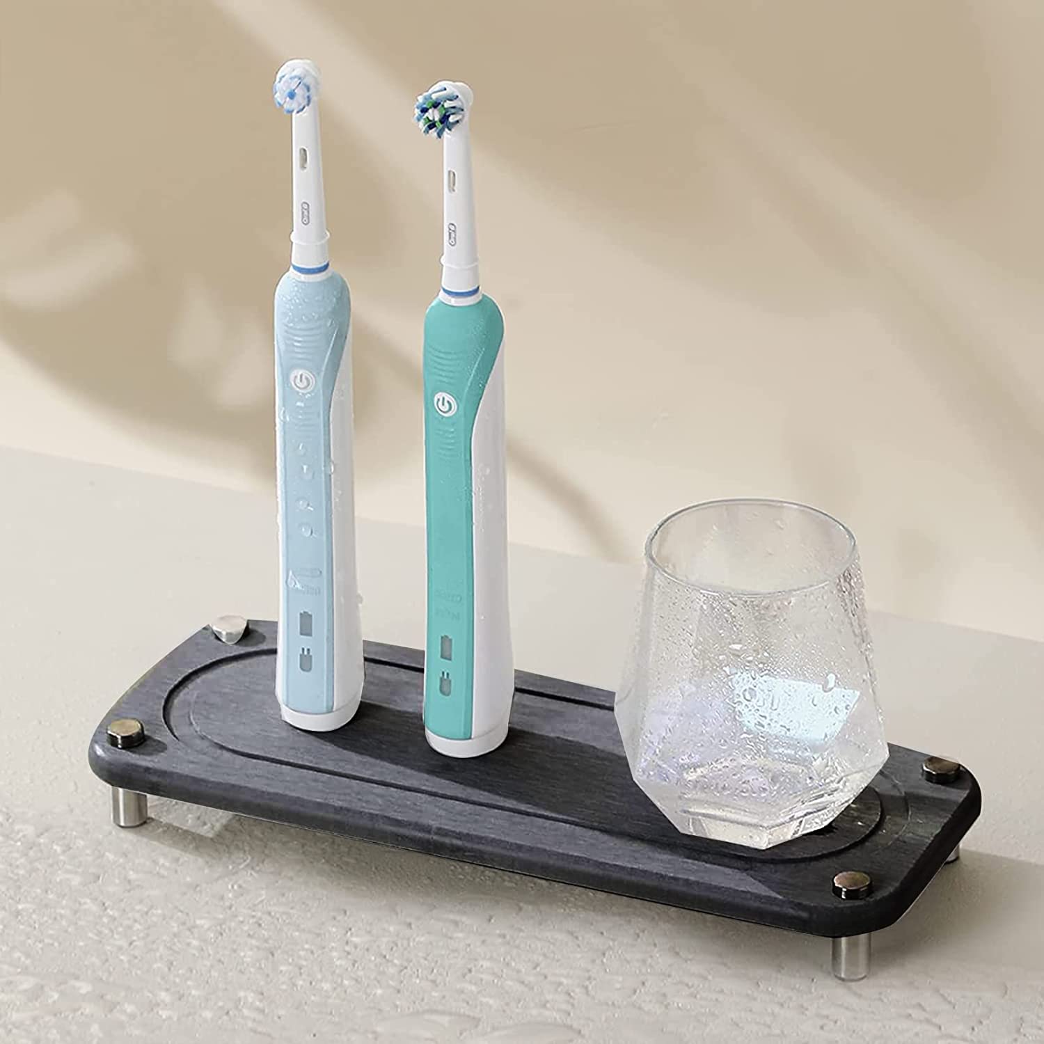 Bathroom Quick Dry Stone Sink Tray,Fast Drying Stone Sink Tray,Instant Dry Sink Organizer,for Kitchen Soap Tray, Toothbrush Cup and Nice Vanity Trays for Bathroom