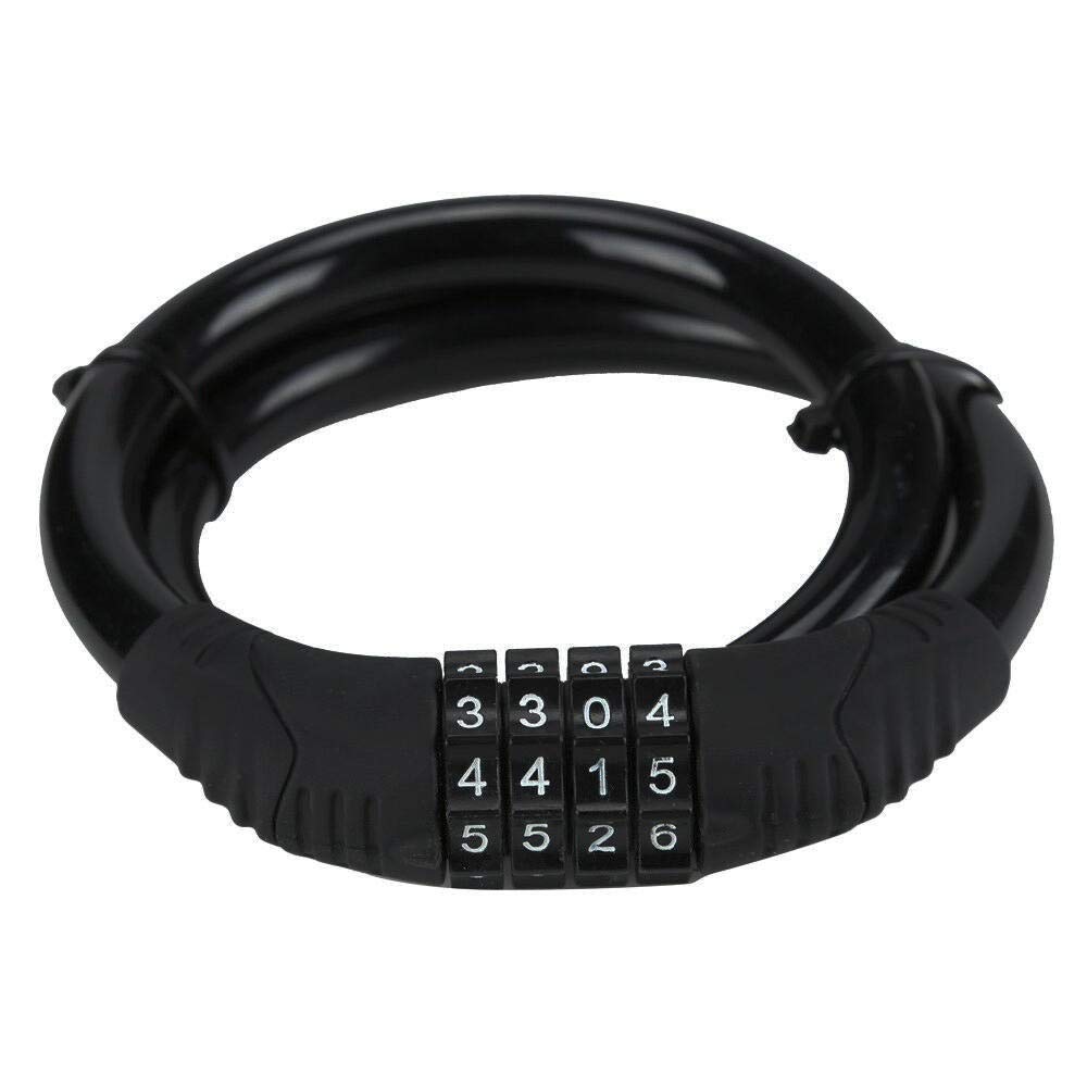 Bicycle Lock Bike Password Lock Anti-Theft Combination Number Code Bicycle Lock Steel Cable Chain Security Safety Lock Bike Cycle Accessories Bike Lock