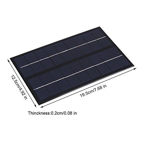 Biitfuu 3W 9V Mini Solar Panel Module for DIY Solar Light Phone Battery Charger Portable DIY Polycrystalline with High Efficiency