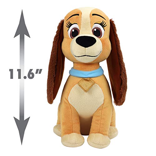 Disney Classics Friends Large 11.6-inch Plush Lady, Officially Licensed Kids Toys for Ages 2 Up by Just Play