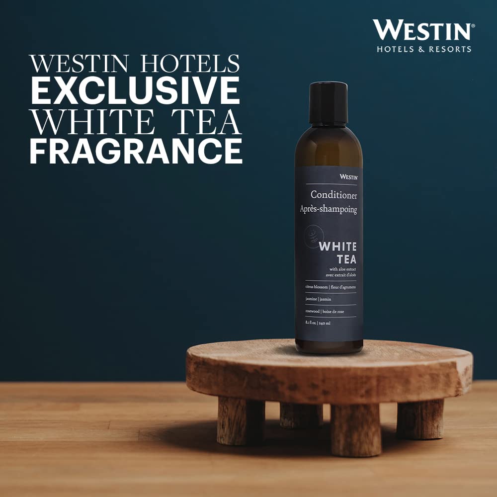 Westin White Tea Aloe Conditioner, 8 ounces - Repairive Conditioner for All Hair Types with Lightweight Formula, Signature White Tea Aloe Scent