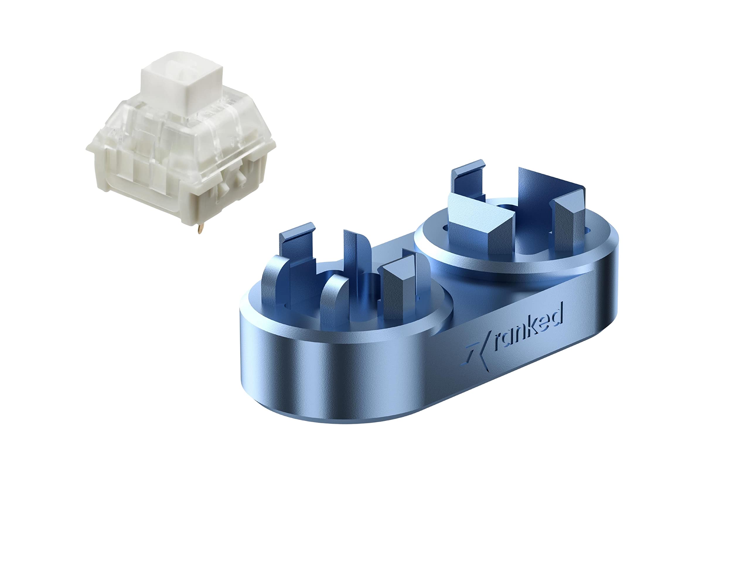 Bundle of 90 Kailh Box White Switches for Mechanical Gaming Keyboards & Ranked Premium CNC Machined Switch Opener