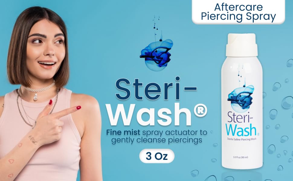 STERI - WASH Aftercare Piercing Spray 8 Oz