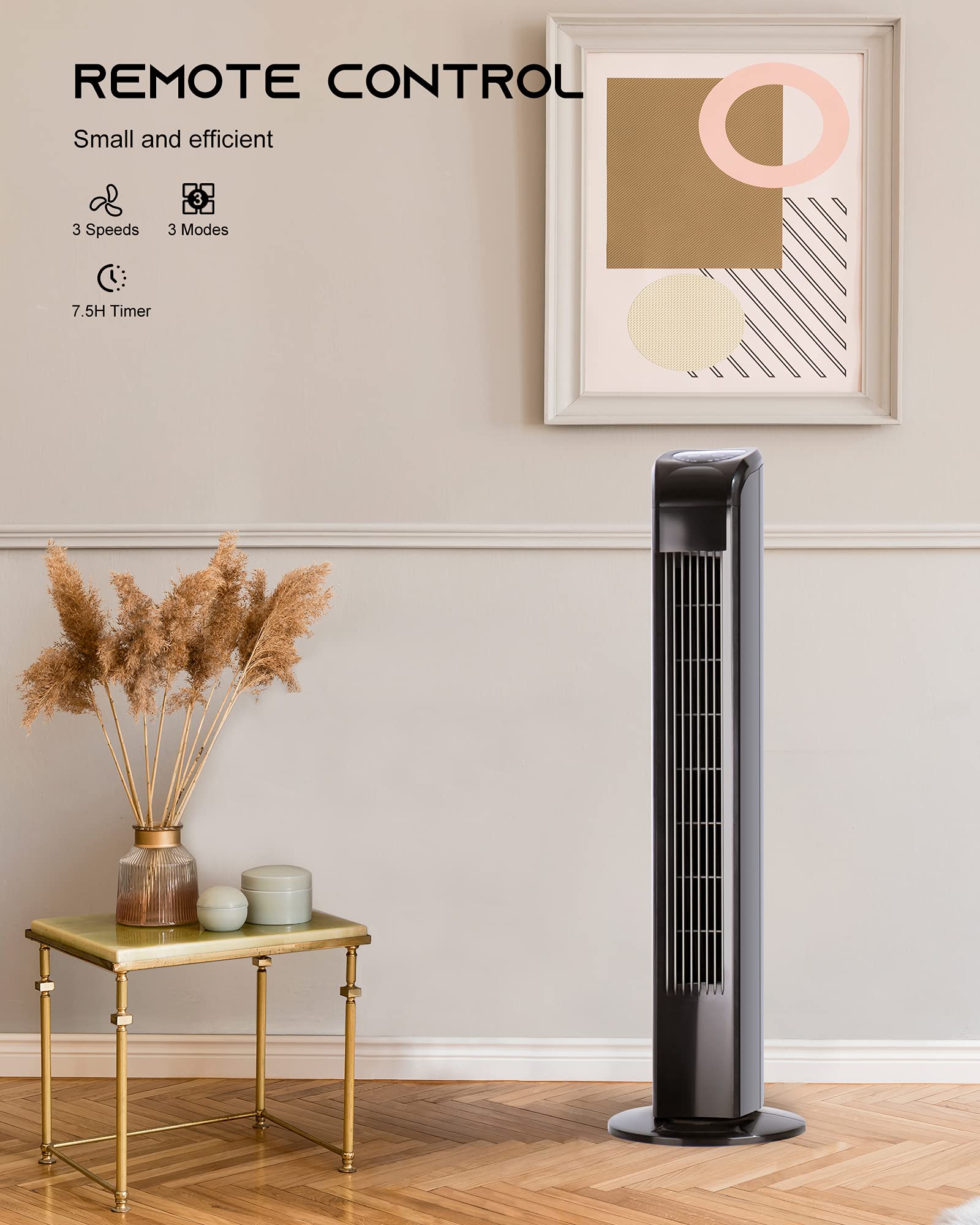 Evaporative Air Cooler, MEPTY Swamp Cooler with 4.2 Gallons Water Tank, Remote Control, 3 Modes & Speeds, 90°Oscillation, 12H Timer, Portable Air Cooler for Home, Office (31 Inch) (Black)