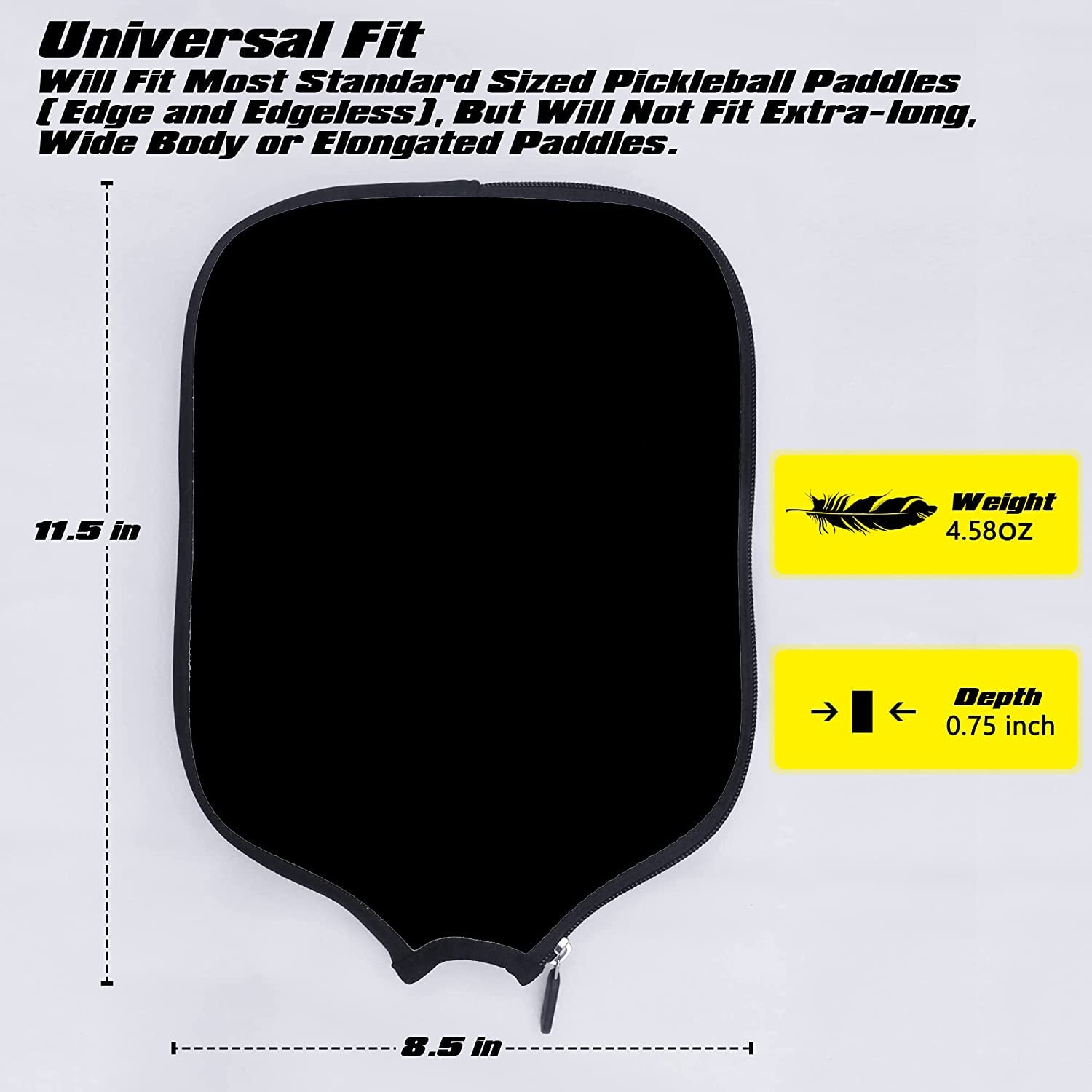 Arsebruy Custom Pickleball Racket Cover Personalized Add Photo Text Logo Lightweight Pickle-Ball Equipment Set Gifts for Adults