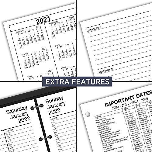AT-A-GLANCE 2022 Daily Desk Calendar Refill by AT-A-GLANCE, 4-1/2" x 8", Loose-Leaf (E21050)