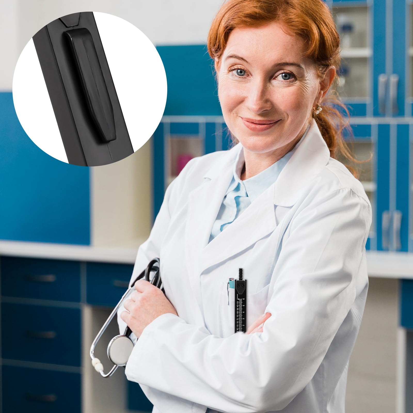 EKG Caliper ECG Caliper Electrocardiogram Divider for Nursing,Electrocardiographs Measuring Tool for Doctors, Nurses, Medical Student