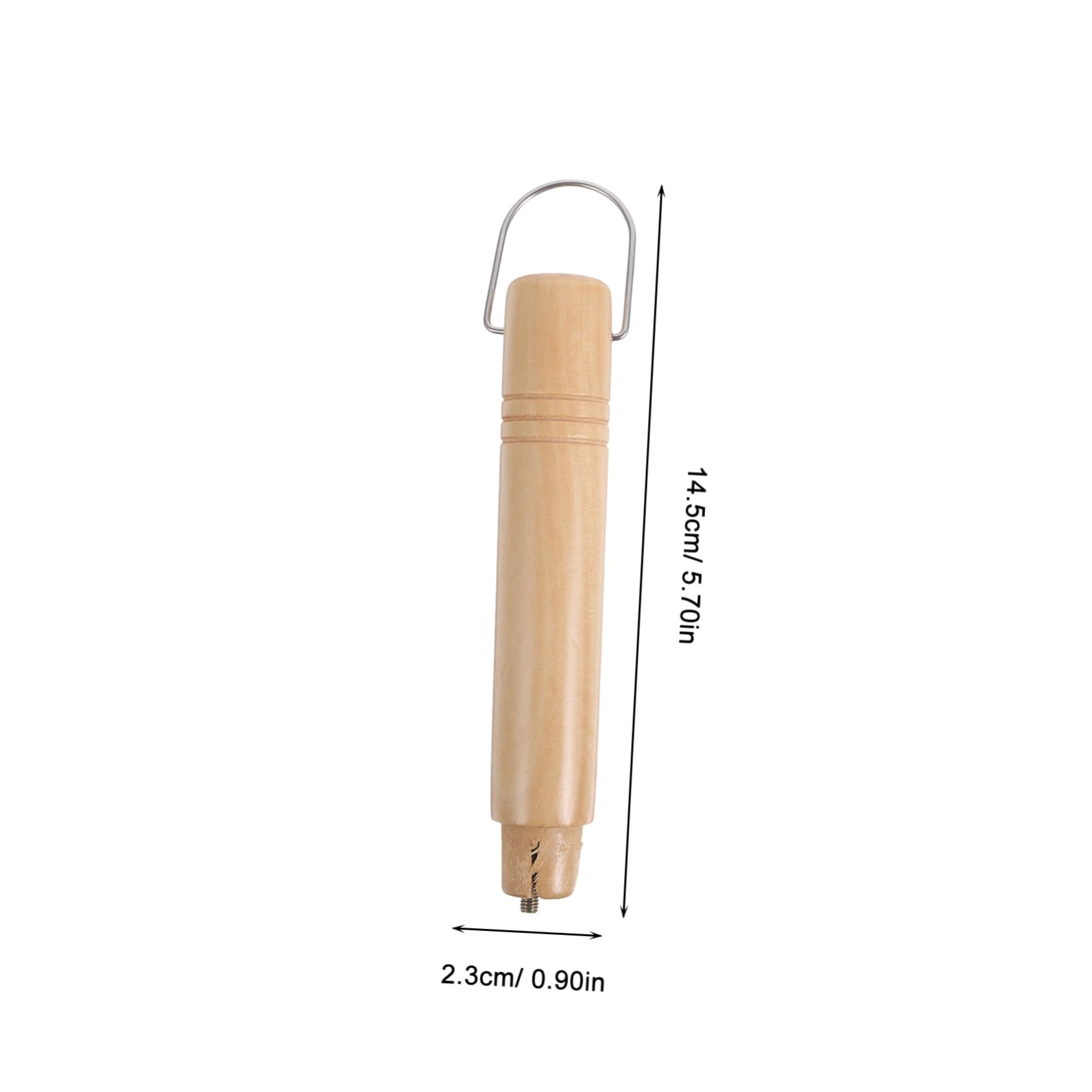 Pot Handle Pan Handle Grip Fry Grip Handle Cookware Supplies Pot Grip Replacement Pot Holder Pan Handles Frying Pan Handle Wooden Anti-scalding Pan Stainless Steel