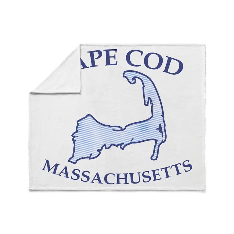 CafePress Preppy Vintage Blue Cape Cod Throw Blanket Super Soft Fleece Plush Throw Blanket, 60"x50"