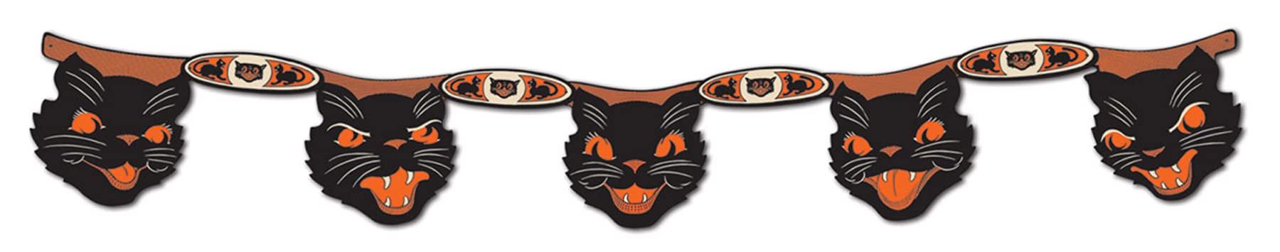 Beistle Jointed Cat Streamer, 7-Inch by 4-Feet