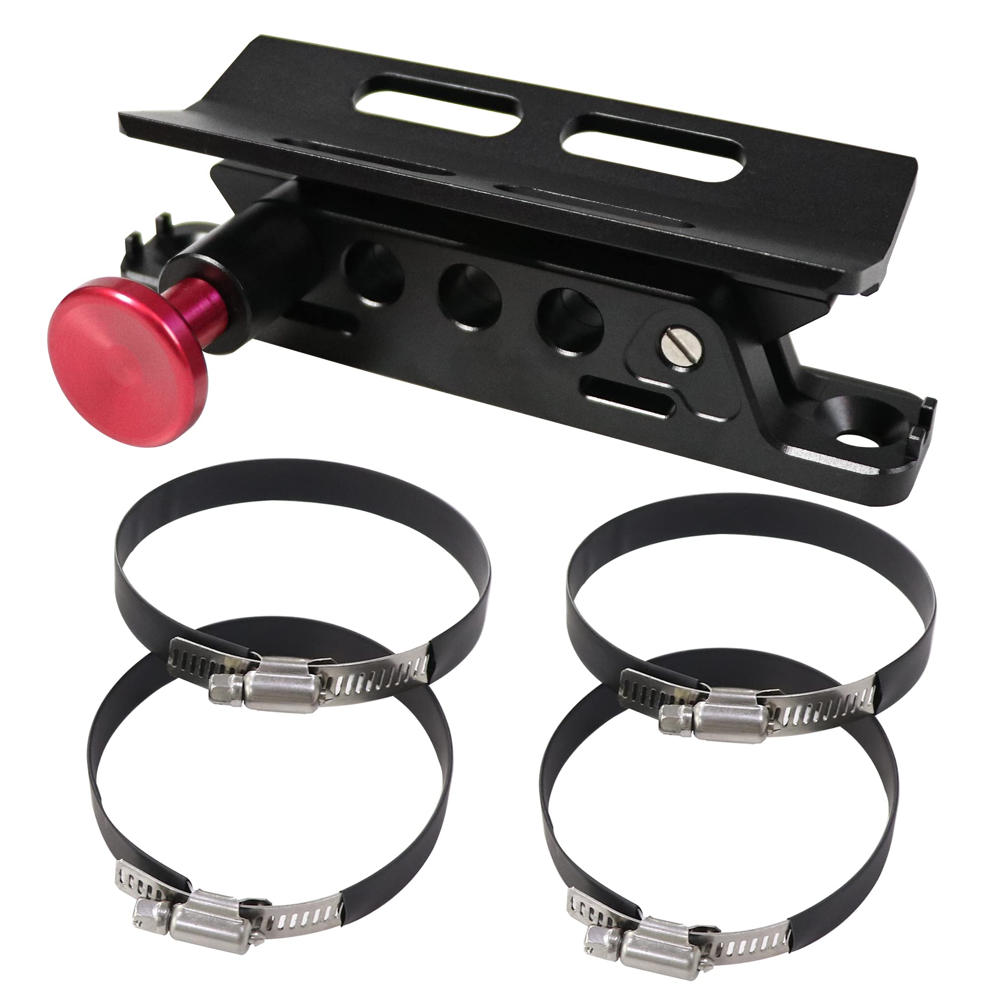 Bestaoo Adjustable Roll Bar Fire Extinguisher Mount Holder for Jeep Wrangler TJ JK JKU JL UTV Polaris RZR Ranger Camper Van, Aluminum, Quick Release