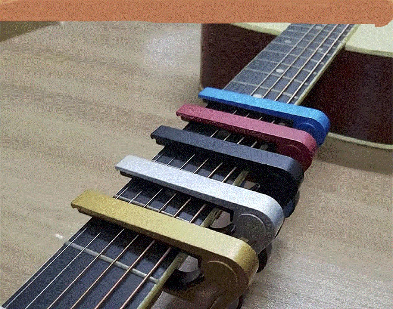 Guitar Capo,Capo for 6-String Acoustic and Electric Guitars, Bass,Mandolin, Ukulele, Black Guitar Capo (black) (black)