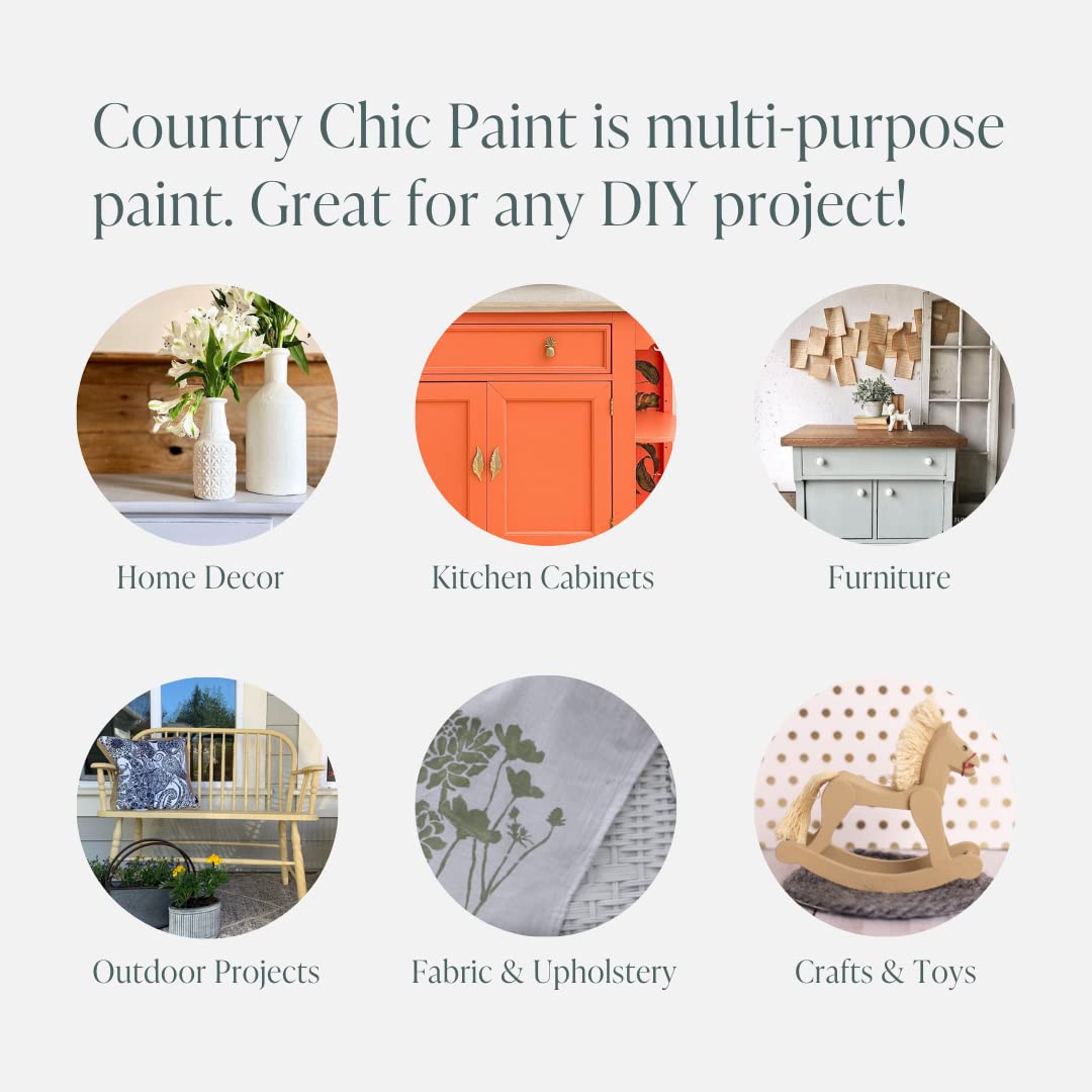 Chalk Style Paint - for Furniture, Home Decor, Crafts - Eco-Friendly - All-in-One - No Wax Needed (Simplicity [White], Sample (4 oz))