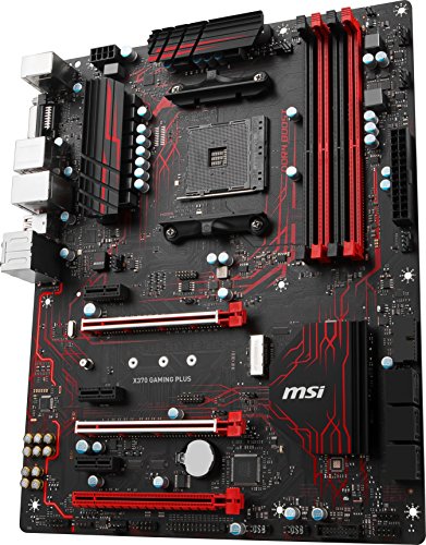 MSI Gaming AMD Ryzen X370 DDR4 VR Ready HDMI USB 3 SLI CFX ATX Motherboard (X370 GAMING PLUS)