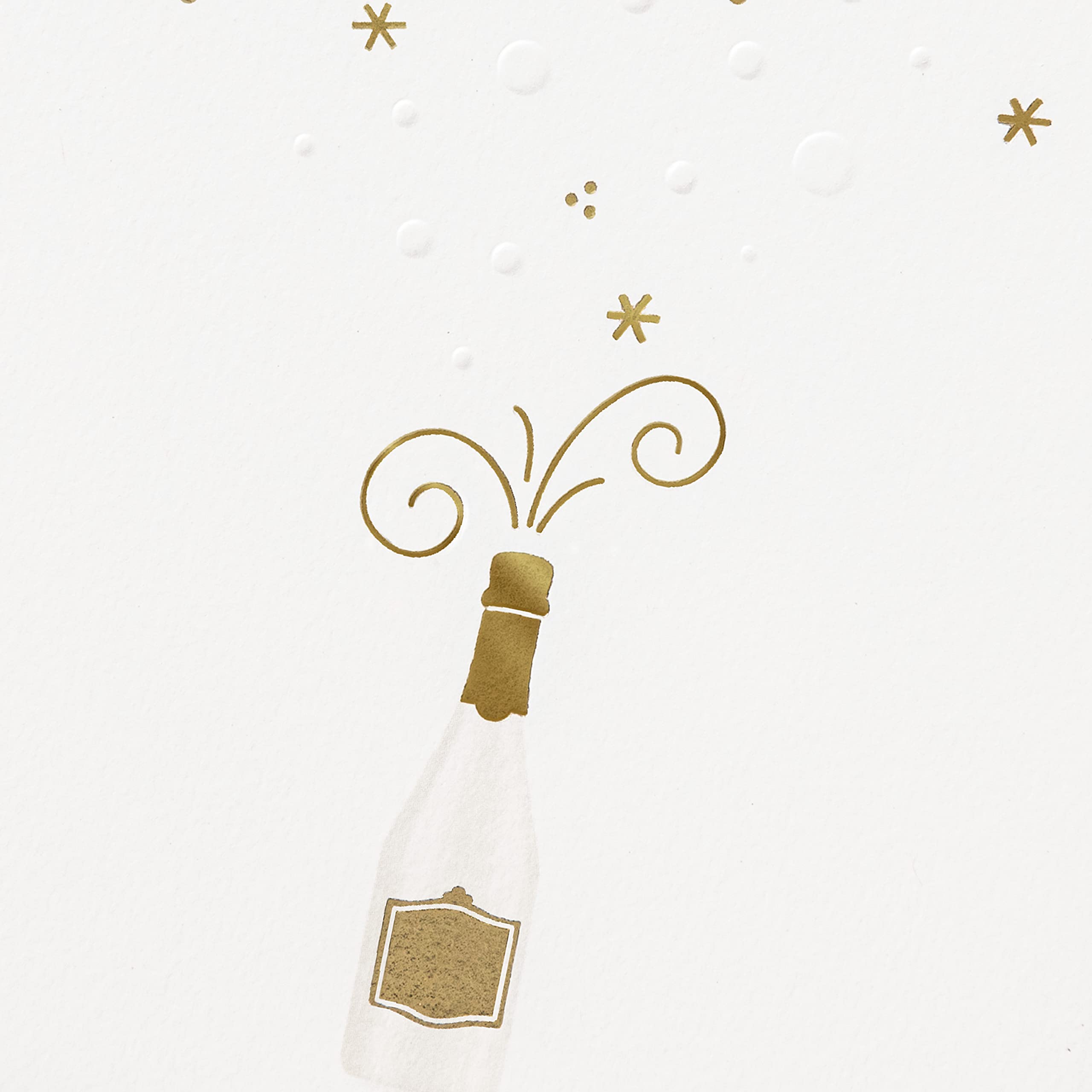 Hallmark Signature Congratulations Card for Graduation (Champagne)