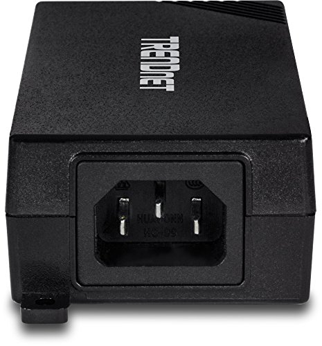 TRENDnet Gigabit Power Over Ethernet Plus Injector, PoE+ (30W) Power Network Distances Up to 100M (328 ft.), Black, TPE-115GI (Pack of 1)