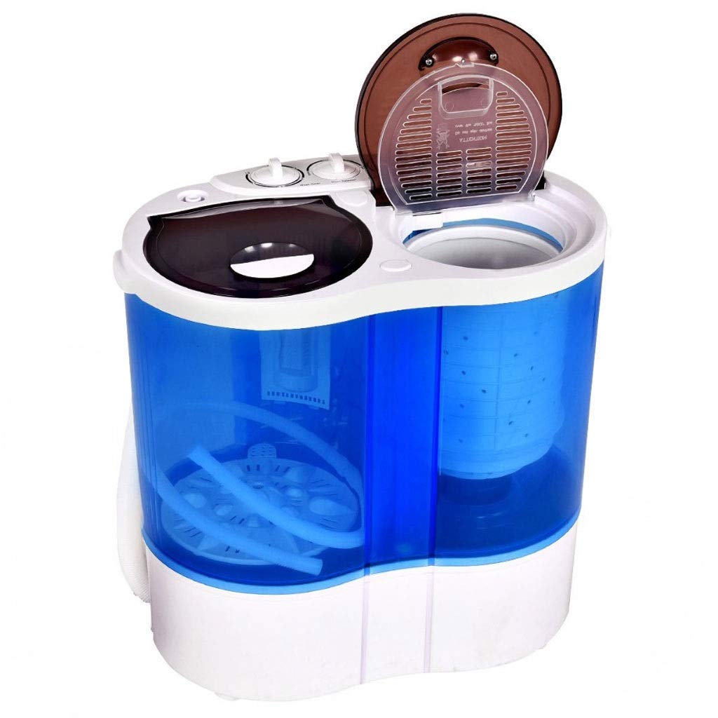 BHVXW Portable Compact Twin Tub Mini Washing Machine Condos Motor Homes RV's Camping Compact Size Washing Machine