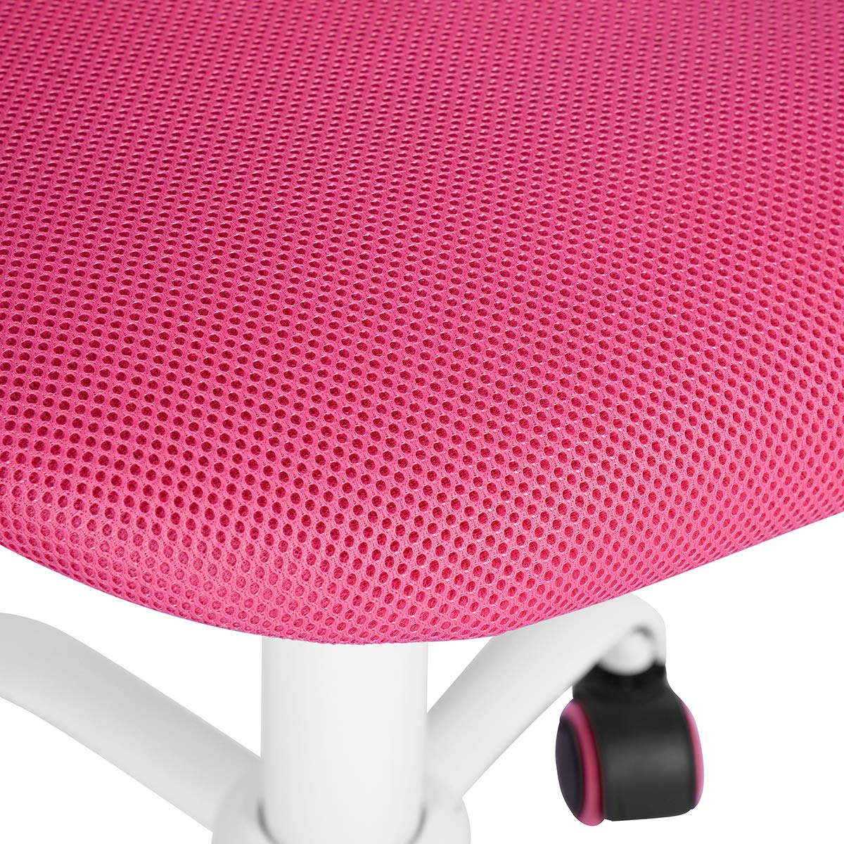 FurnitureR Teens Boys Girls Writing Task Chair Low Mid PP Mesh Back Fabric Seat,Home Children Study Chair (Purple, 1pc)