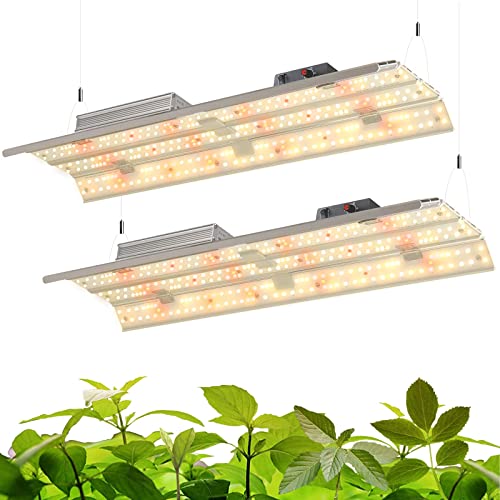 Barrina BX-6000 LED Grow Lights, Full Spectrum with IR, Dimmable, High PPFD, LED Grow Light for Indoor Plants Veg Flower, 4-Pack