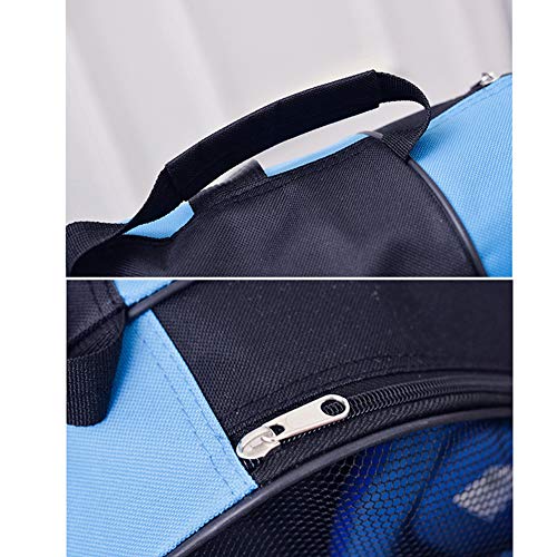 ANGIEHAIE Large Capacity Durable Ice Skates Roller Skating Carry Holder Storage Zipper Bag Blue