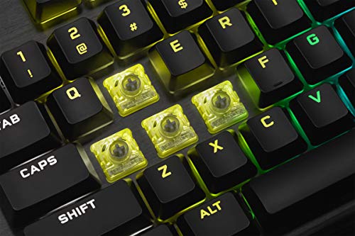 Corsair K60 RGB Pro Low Profile Mechanical Gaming Keyboard - CHERRY MX SPEED Mechanical Keyswitches – Slim and Streamlined Durable Aluminum Frame - Customizable Per-Key RGB Backlighting