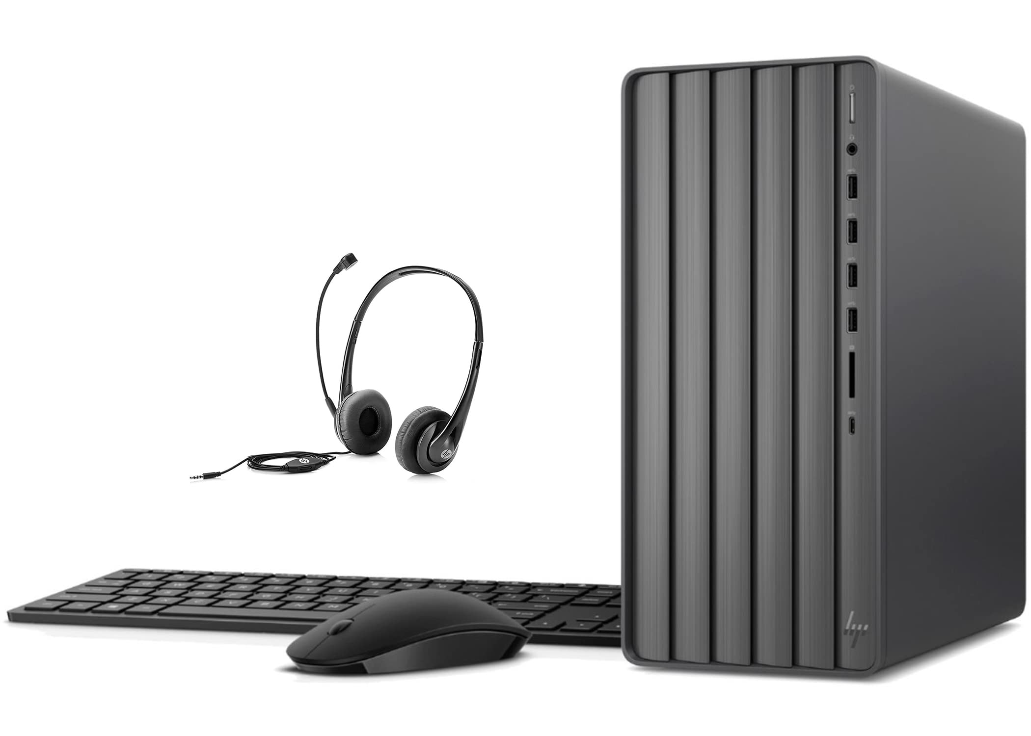 HP 2022 Newest Envy Desktop, Intel Core i7-11700F, NVIDIA GeForce GTX 1660 Super, 64GB RAM, 512GB PCIe SSD + 1TB HDD, Wi-Fi 6, USB Type-C, HDMI, DVI, Headset Included, Windows 11 Home, Grey