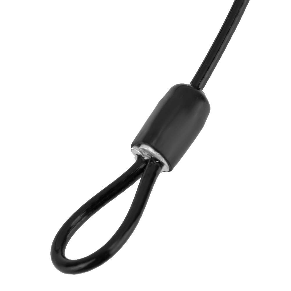 Bike Lock Cable,Security Cable,Bike Chain Lock,Cycling Sports Internal Steel Wire and External Plastic Security Loop Cable Bicycle Scooter Lock(Black), Bike Lock Cable Security Cable Bike Cable l