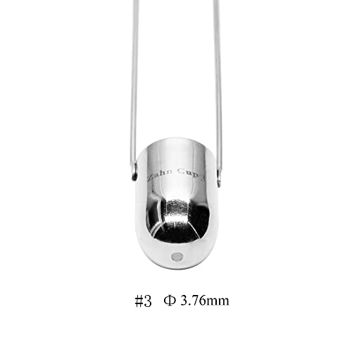 BAOSHISHAN NO.3 Zahn Cup Viscosity Cup #3 Dip Type 44ml Stainless Steel Viscometer Flow Cup for Paint Finishes Oil Dye Sauce Honey