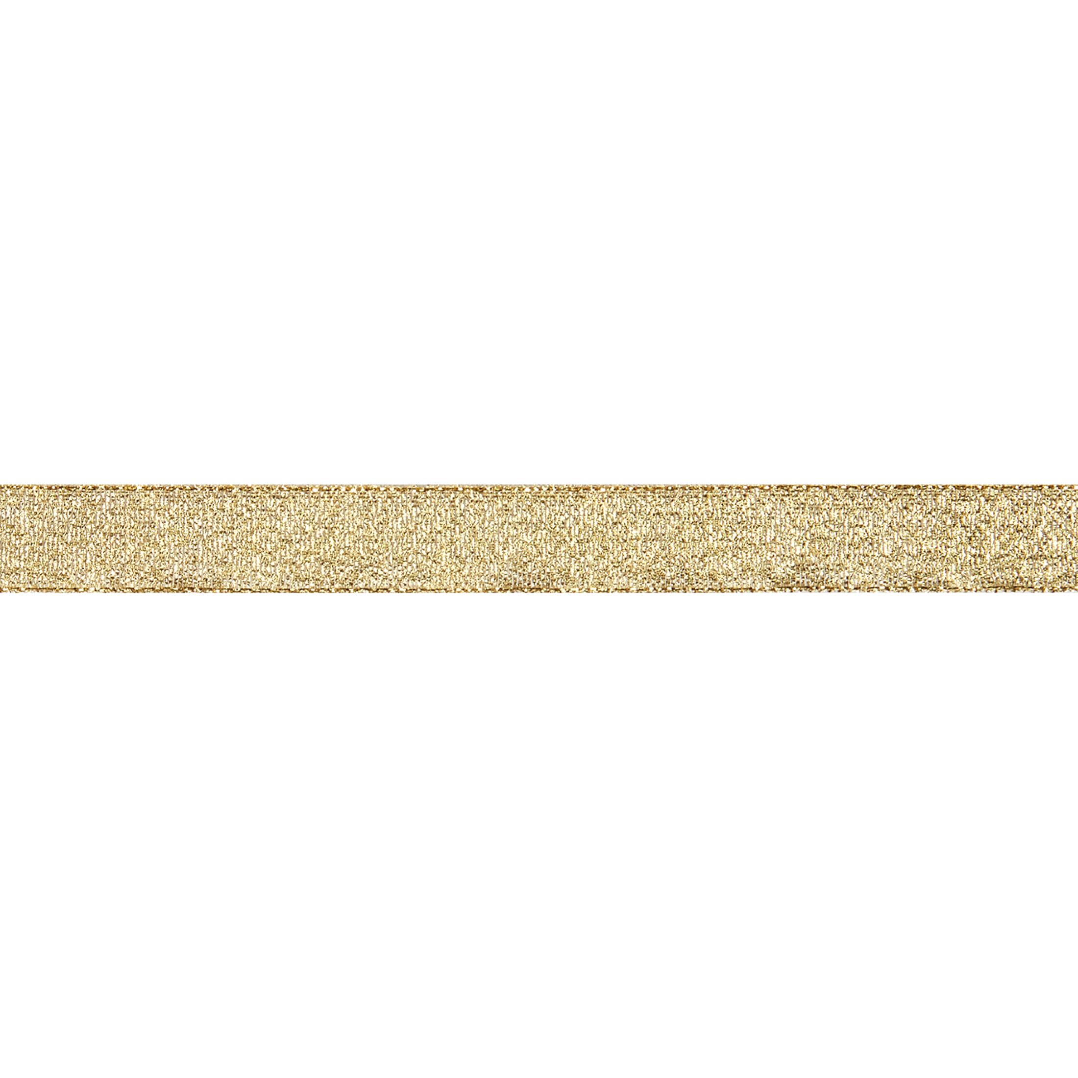 Offray Metallic Galena Craft and Decorative Ribbon, 5/8" Wide, 9-Foot Spool, Gold (155224)