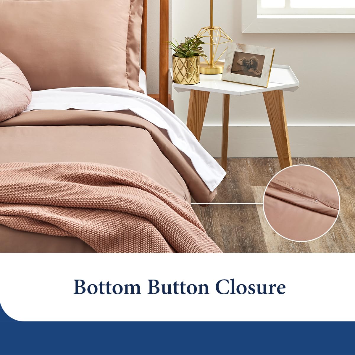 Cosy House Collection Everyday 1500 Series Duvet Cover Set - Master Bedroom Essentials - All Season, Moisture-Wicking & Silky Soft - Easy to Maintain & Long Lasting - 3 Piece (Full/Queen, Grey)