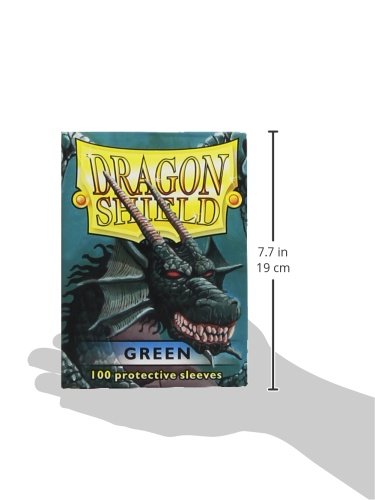 Dragon Shield Standard Size Card Sleeves – Classic Green 100 CT - MTG Card Sleeves are Smooth & Tough - Compatible with Pokemon, Yugioh, & Magic The Gathering Card Sleeves