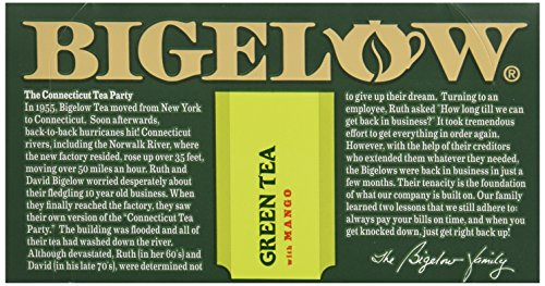 Bigelow Tea Green Tea with Mango, 20 ct