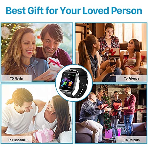 Padgene DZ09 Bluetooth Smartwatch,Touchscreen Wrist Smart Phone Watch Sports Fitness Tracker with SIM SD Card Slot Camera Pedometer Compatible with iOS Android for Kids Men Women