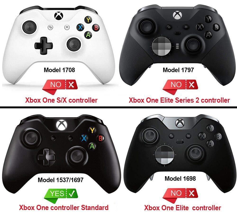 eXtremeRate Textured Blue Back Panels, Comfortable Non-Slip Side Rails, 3D Splashing Handles, Game Improvement Replacement Parts for Xbox One Standard Controller Model 1537/1697