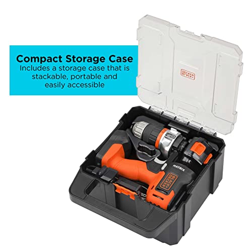 BLACK+DECKER BLACK+DECKER MATRIX 2V MAX* Drill + Sander Combo Kit with Storage Case (BDCDMT1202KTSC1)