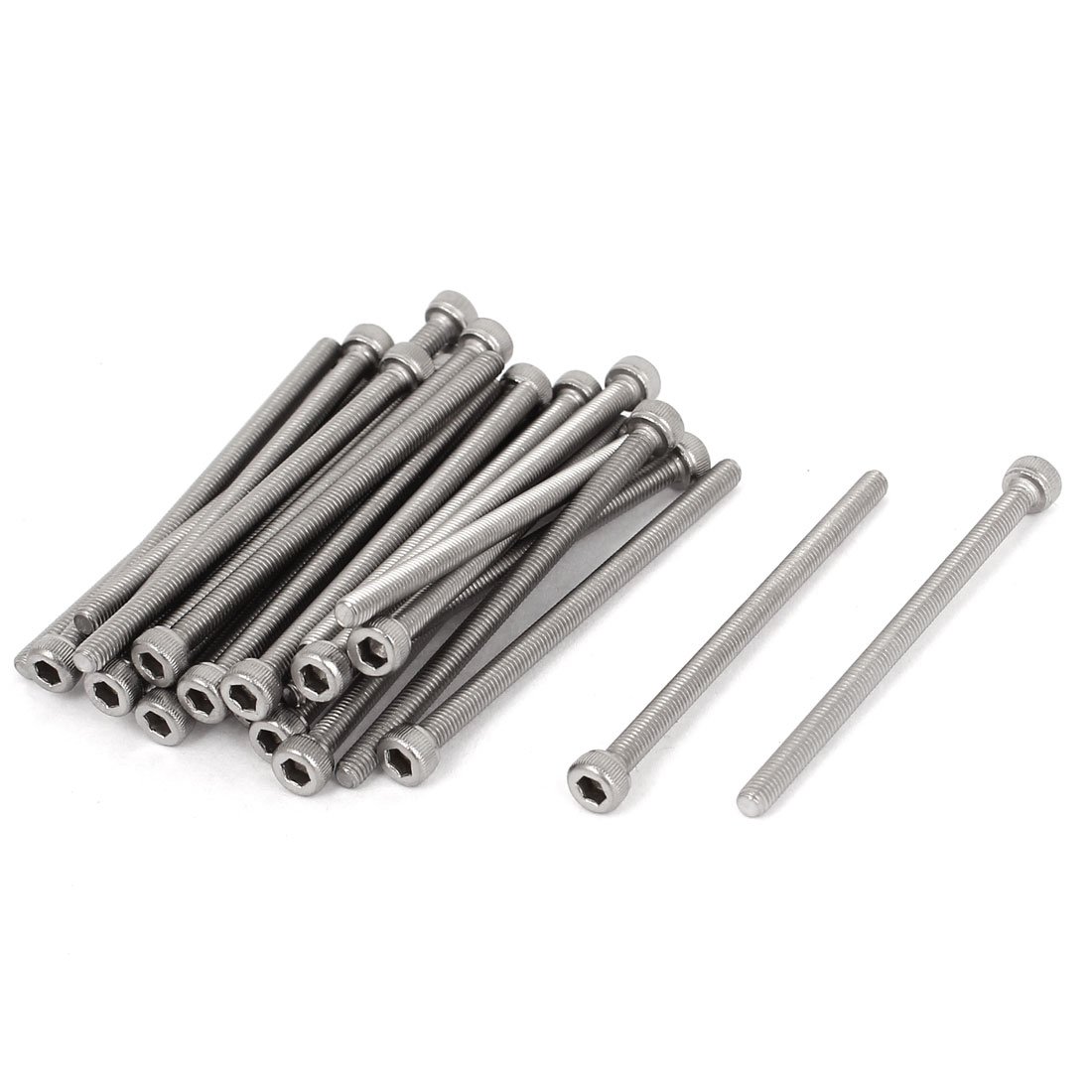 uxcell M3x50mm 0.5mm Pitch Bolts Socket Cap Head Hex Key Screws 30pcs