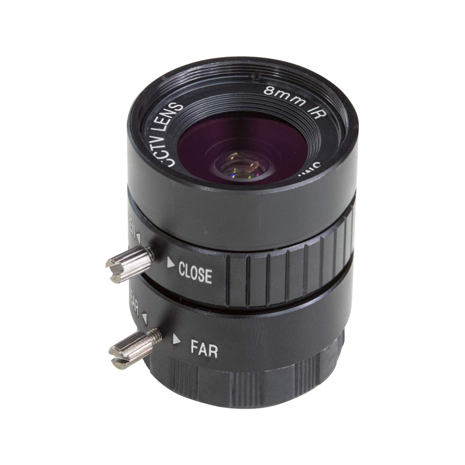 Arducam CS Lens for Pi HQ Camera, 8mm Focal Length with Manual Focus and Adjustable Aperture Ring