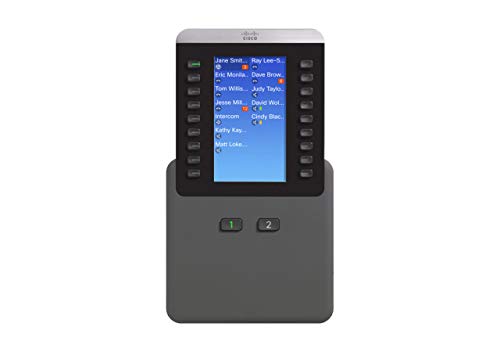 Cisco IP Phone 8800-V Video Key Expansion Module for VoIP Phones, Compatible with Cisco IP Phone 8865, Color LCD Display (CP-8800-V-KEM=)