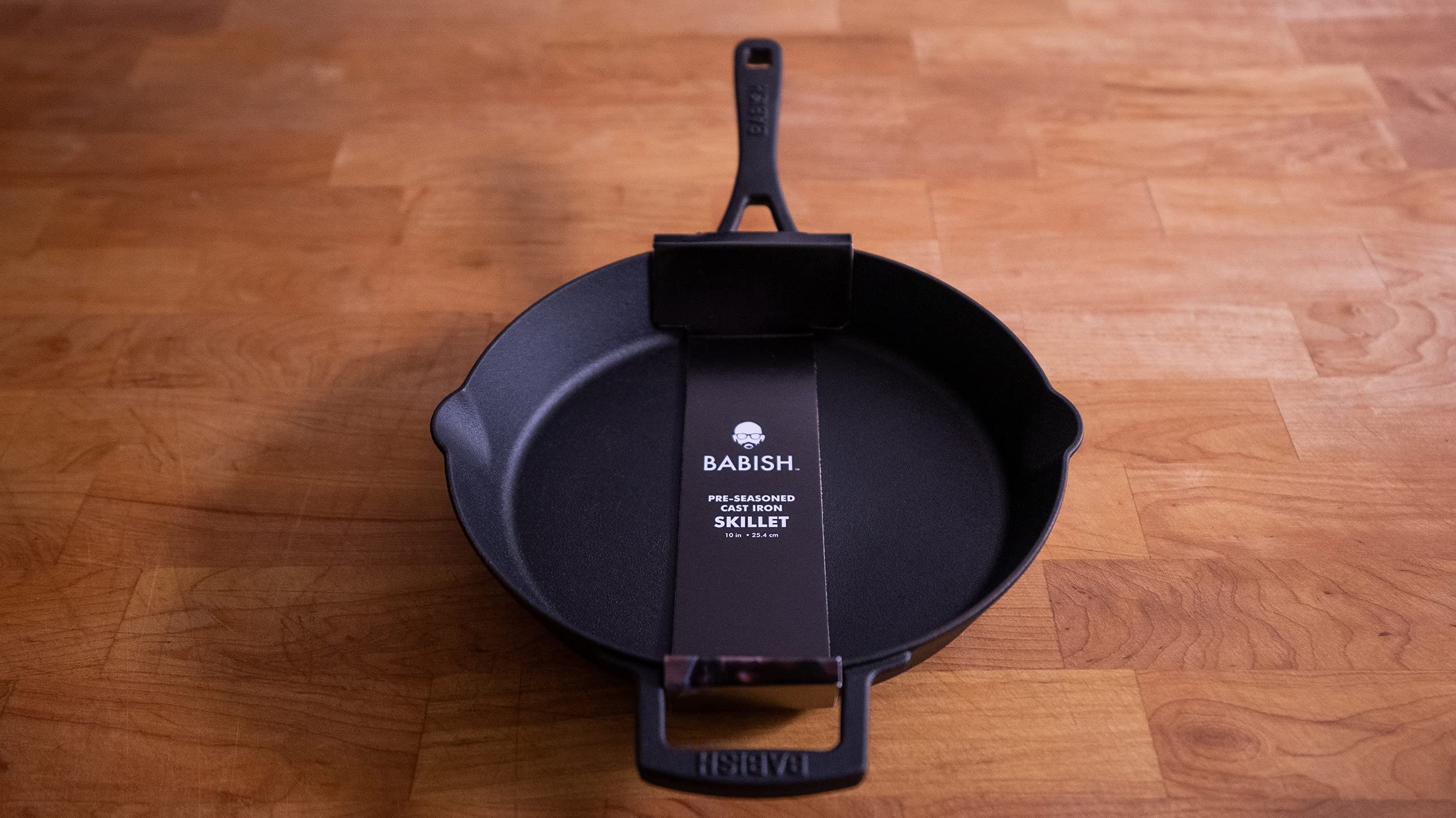 Babish Cast Iron Preseasoned Skillet, 12-Inch