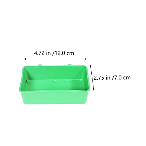BCOATH Bird Cage 4 pcs Conure Accessories Shower Accessory Decor Hanging Bath Supplies Container Parakeet Cockatiel Pet Parrot for Bowl Tub Brid Green Feeding Plastic Cage Bathtubs Bird Bird Feeder