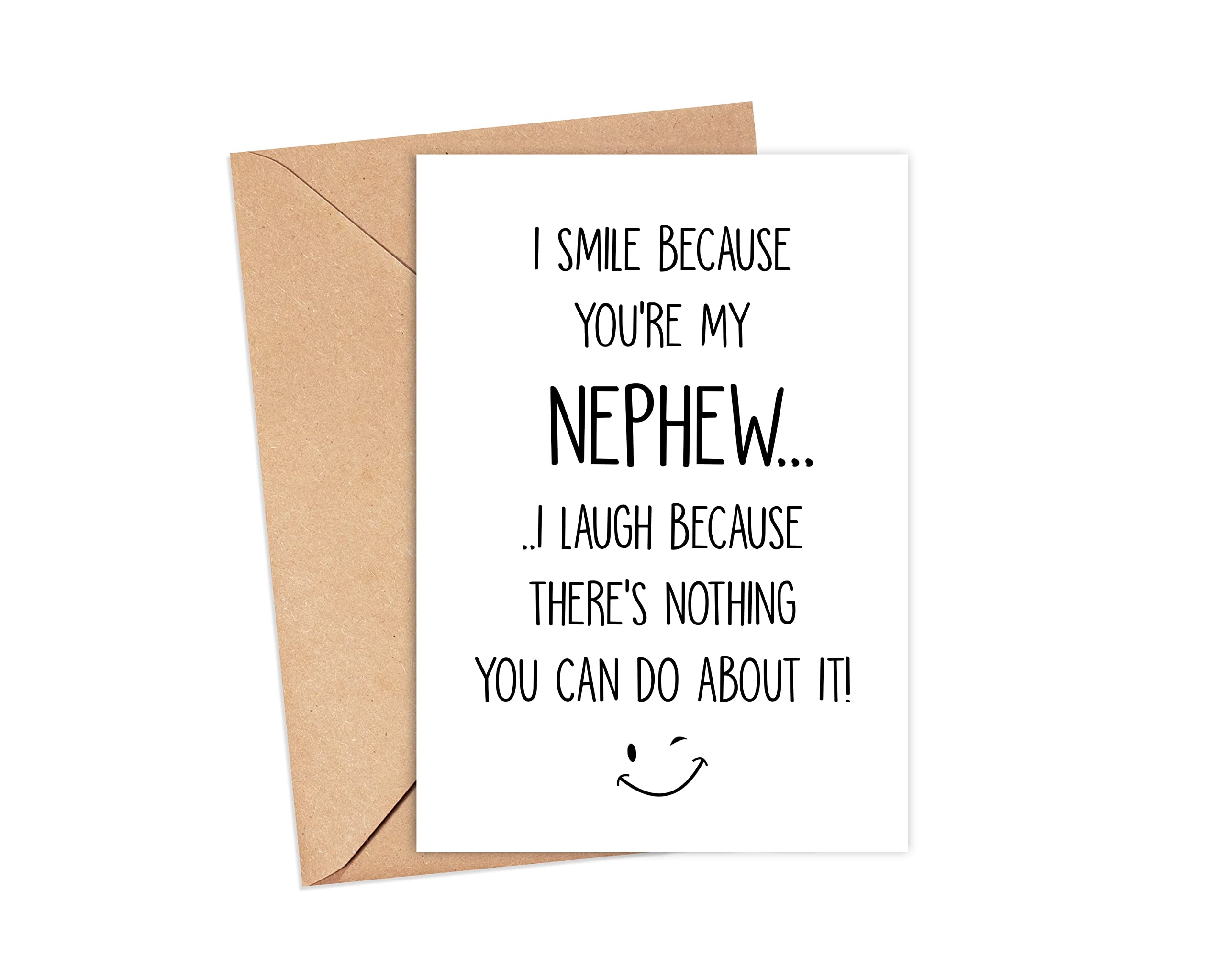 Emily gift Nephew Card - Funny Nephew Birthday Card - Card For Nephew - Nephew Funny Card - Teenage Nephew Card - To My Nephew - To Our Nephew - Happy Birthday