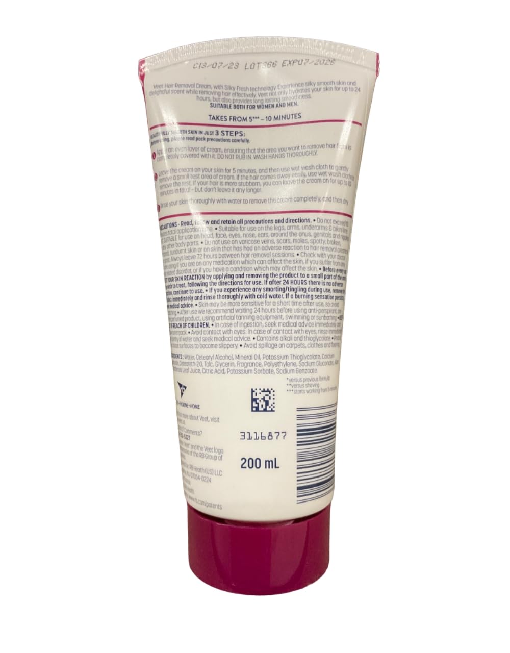 Veet Fast Acting Gel Cream Hair Remover for Legs & Body