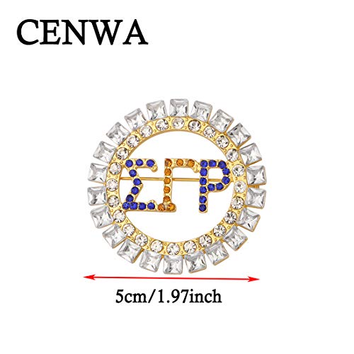 CENWA Sigma Gamma Rho Sorority Brooch Pin 1922 Sorority Paraphernalia Gift Greek Sorority Jewelry Gift (SGR round Pin2)