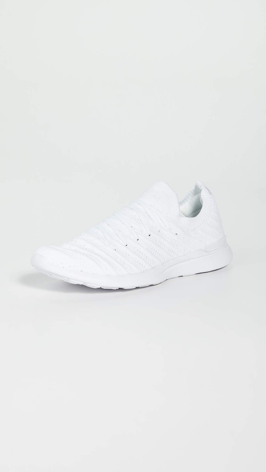 Athletic Propulsion Labs (APL) Women's Techloom Wave Sneaker, White/White, 5.5