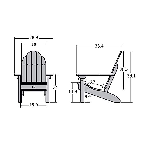Elk Outdoors The Essential Adirondack Chair, Canyon